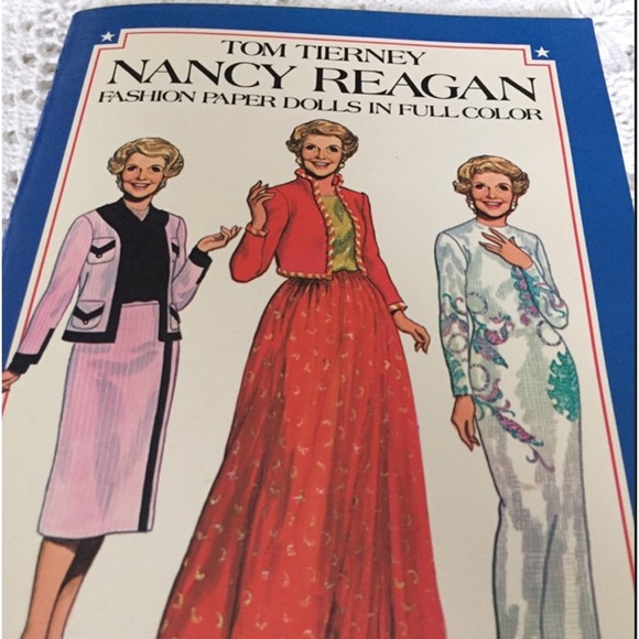 Other | Uncut Tom Tierney Nancy Reagan Paper Doll Book Dover ...